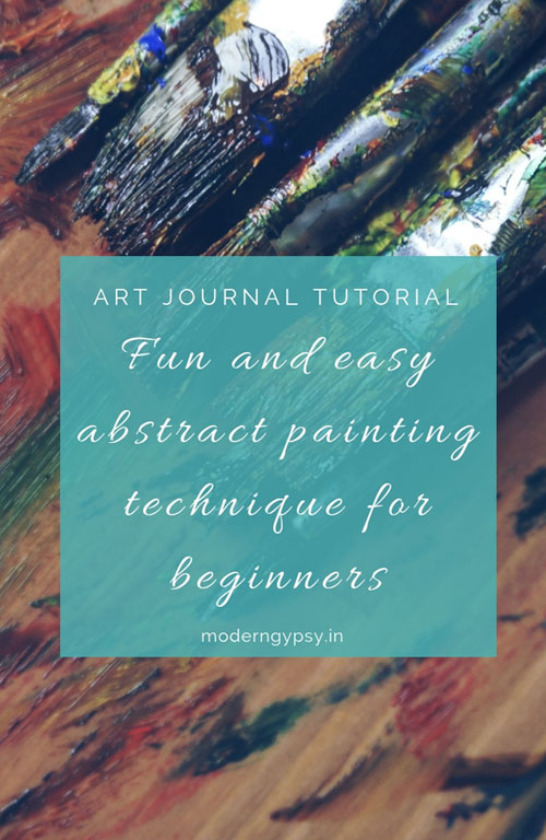 Easy abstract painting for beginners - Modern Gypsy