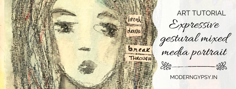 Using gestural drawing techniques to draw faces - Modern Gypsy